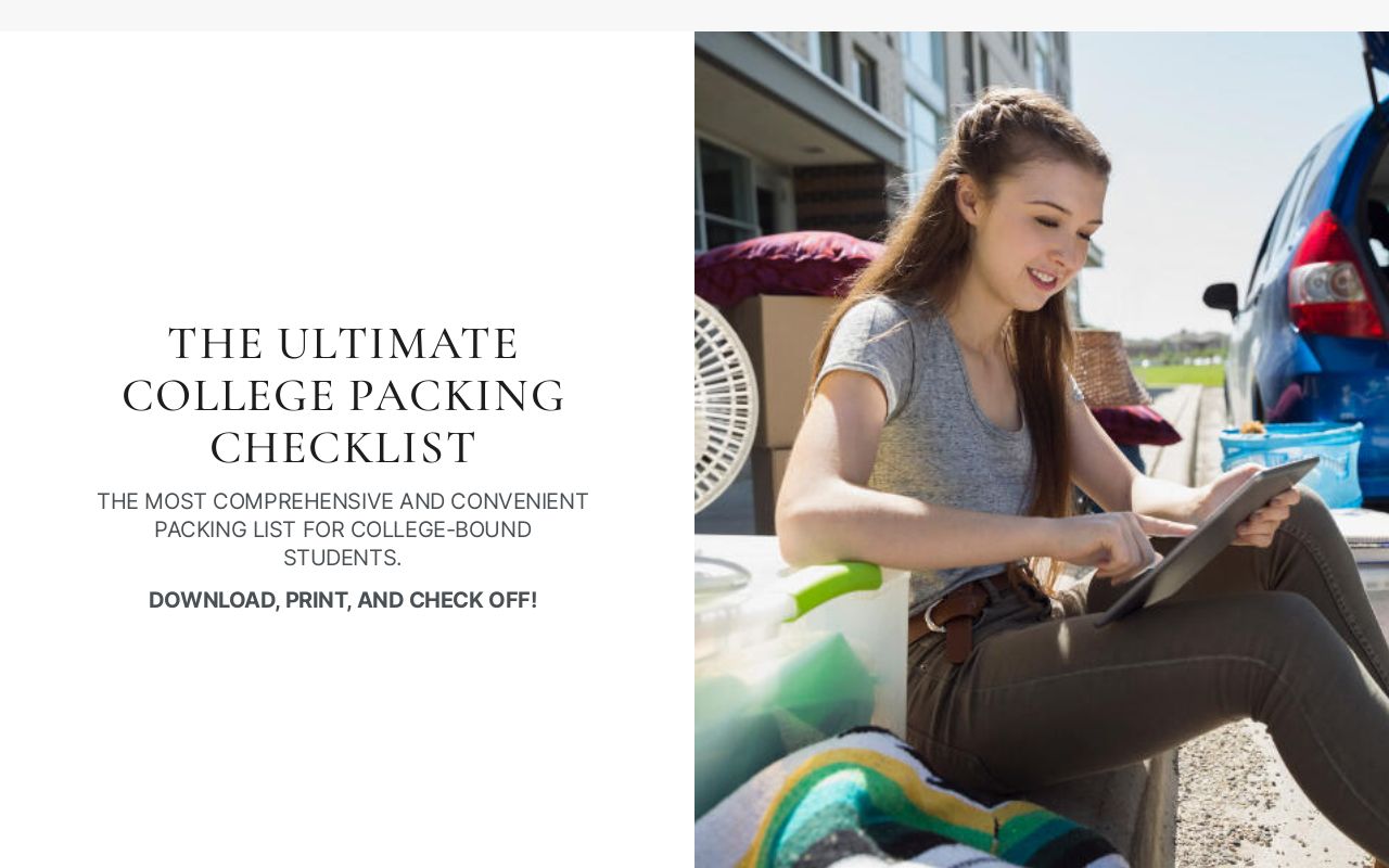 The Ultimate College Packing Checklist